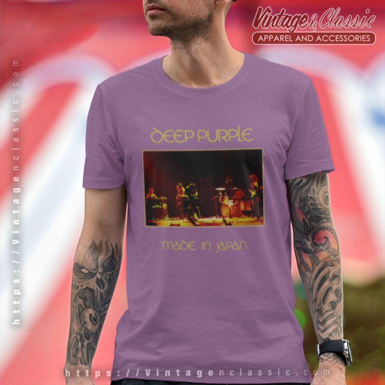 Deep Purple Shirt Made In Japan - Vintagenclassic Tee