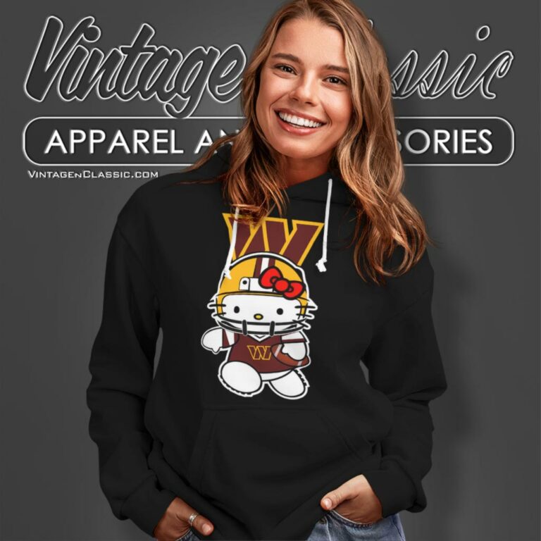 Hello Kitty Washington Commanders Shirt - Vintagenclassic Tee