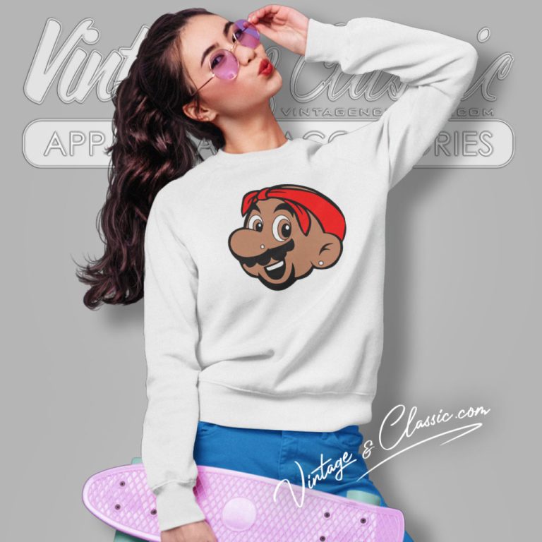 Super Mario Tupac Nintendo Hip Hop Shirt - Vintagenclassic Tee