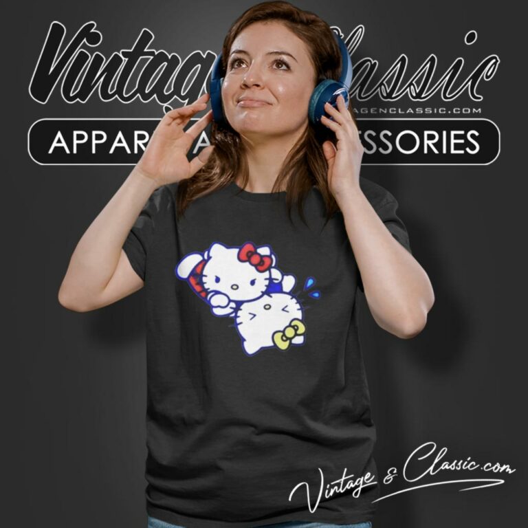 Wwf Hello Kitty Wrestling Shirt - Vintagenclassic Tee